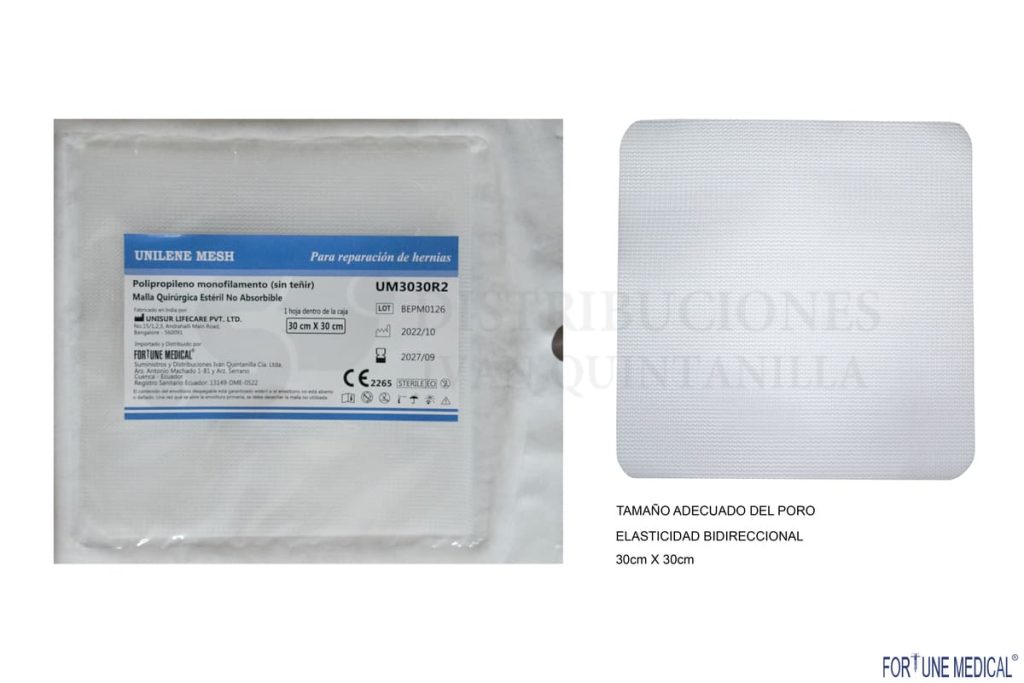 Mallas Prolene UNILENE MESH – Suministros y Distribuciones Iván Quintanilla