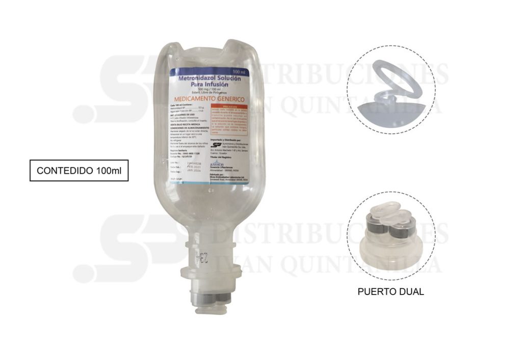 Metronidazol 100 ml – Suministros y Distribuciones Iván Quintanilla